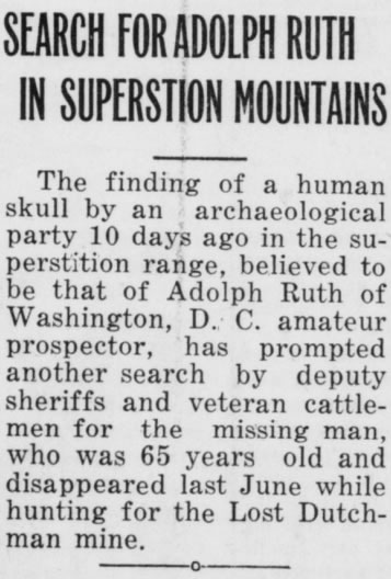 Search for Adolph Ruth in the Superstition Mountains - Destination4x4